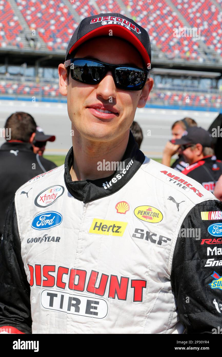 Joey Logano during qualifying for the NASCAR Xfinity Series Winn Dixie ...