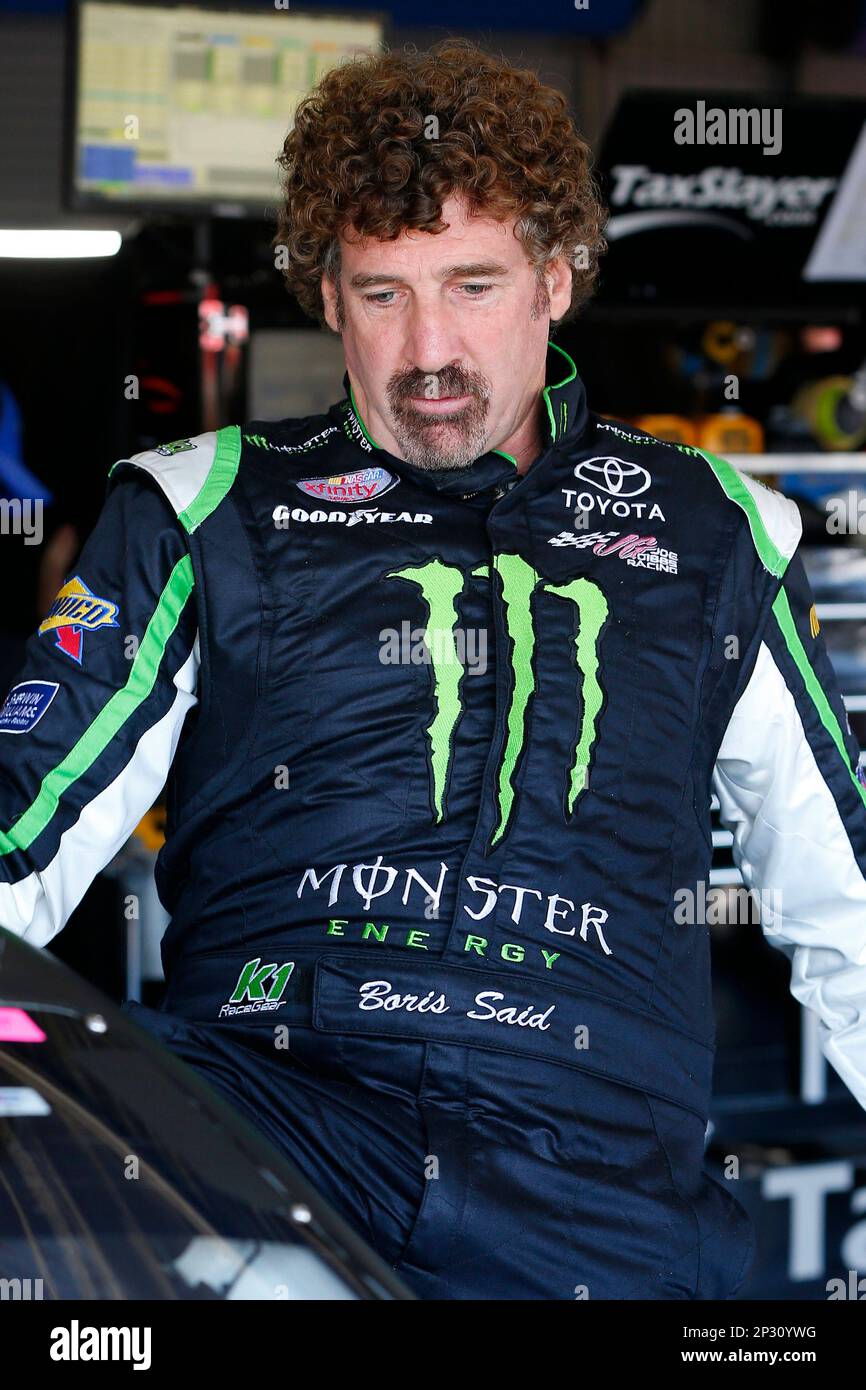 Boris Said, Monster Energy Toyota Camry during practice for the NASCAR ...