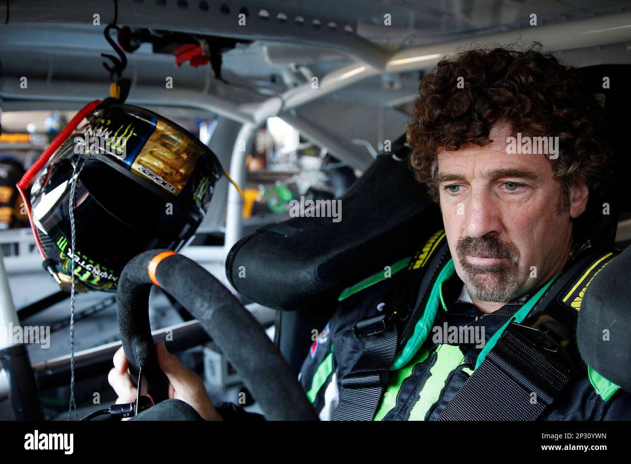 Boris Said, Monster Energy Toyota Camry during practice for the NASCAR ...