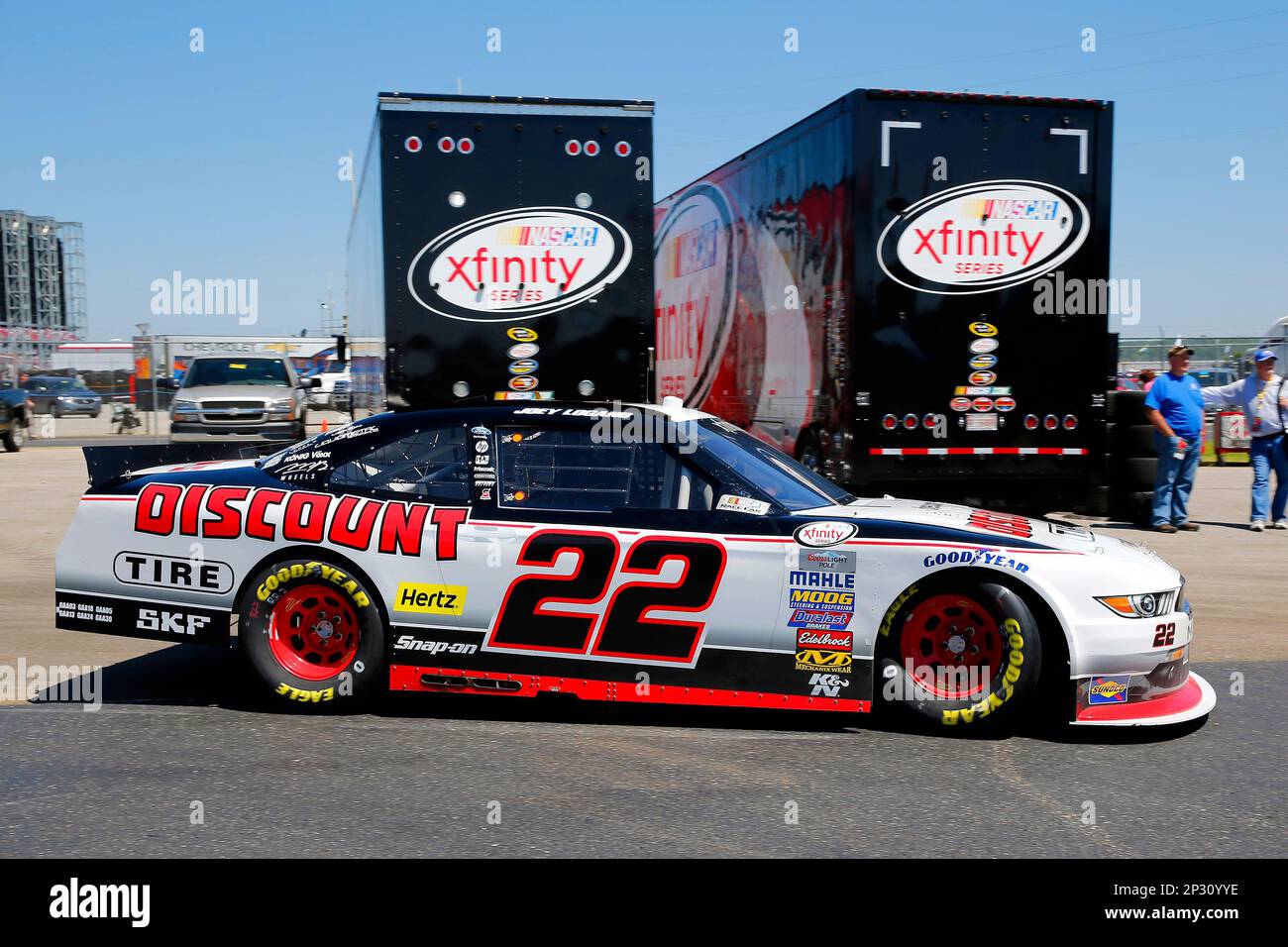 Joey Logano during practice for the NASCAR Xfinity Series Winn Dixie ...