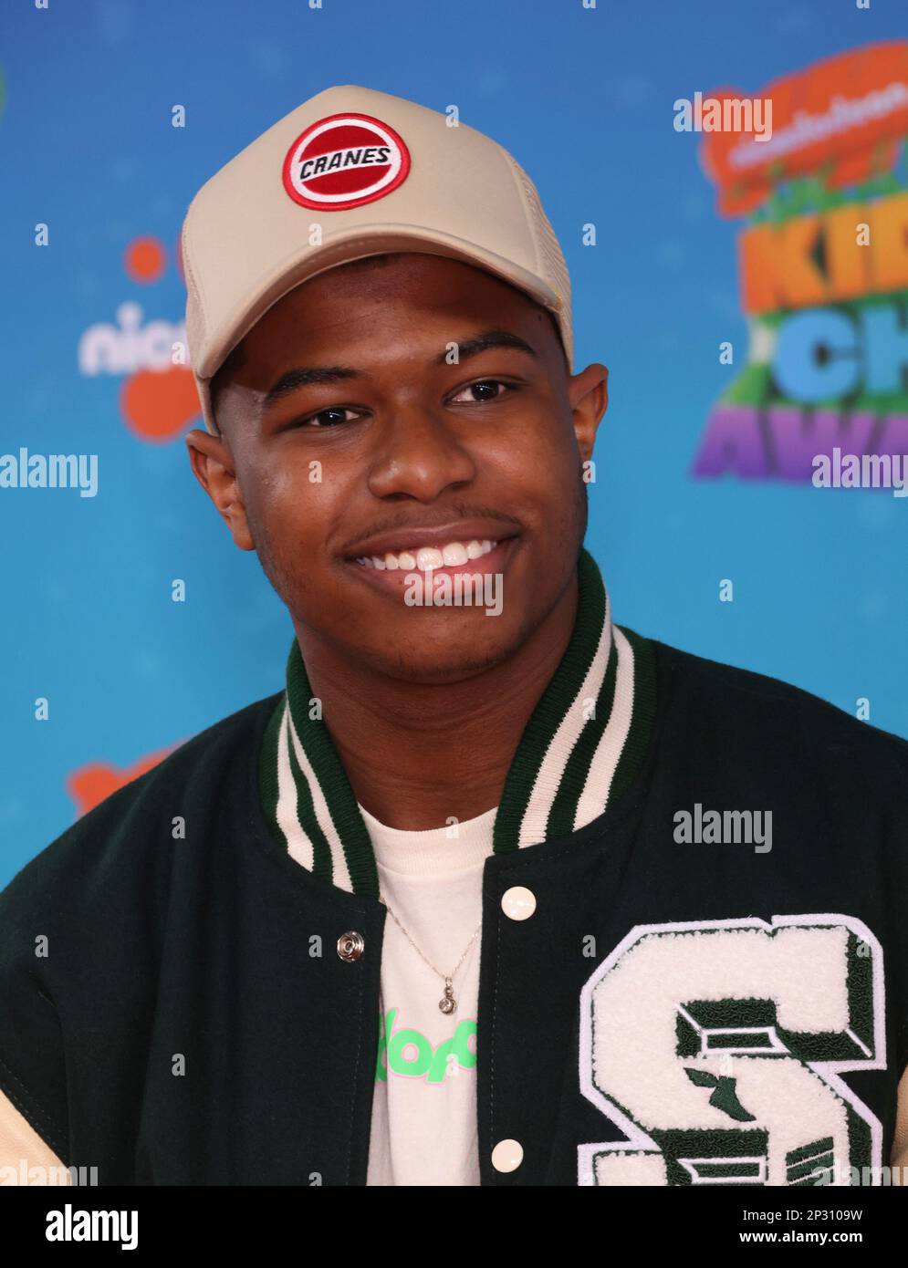 Isaiah Crews arrives at the Nickelodeon Kids' Choice Awards on Saturday ...