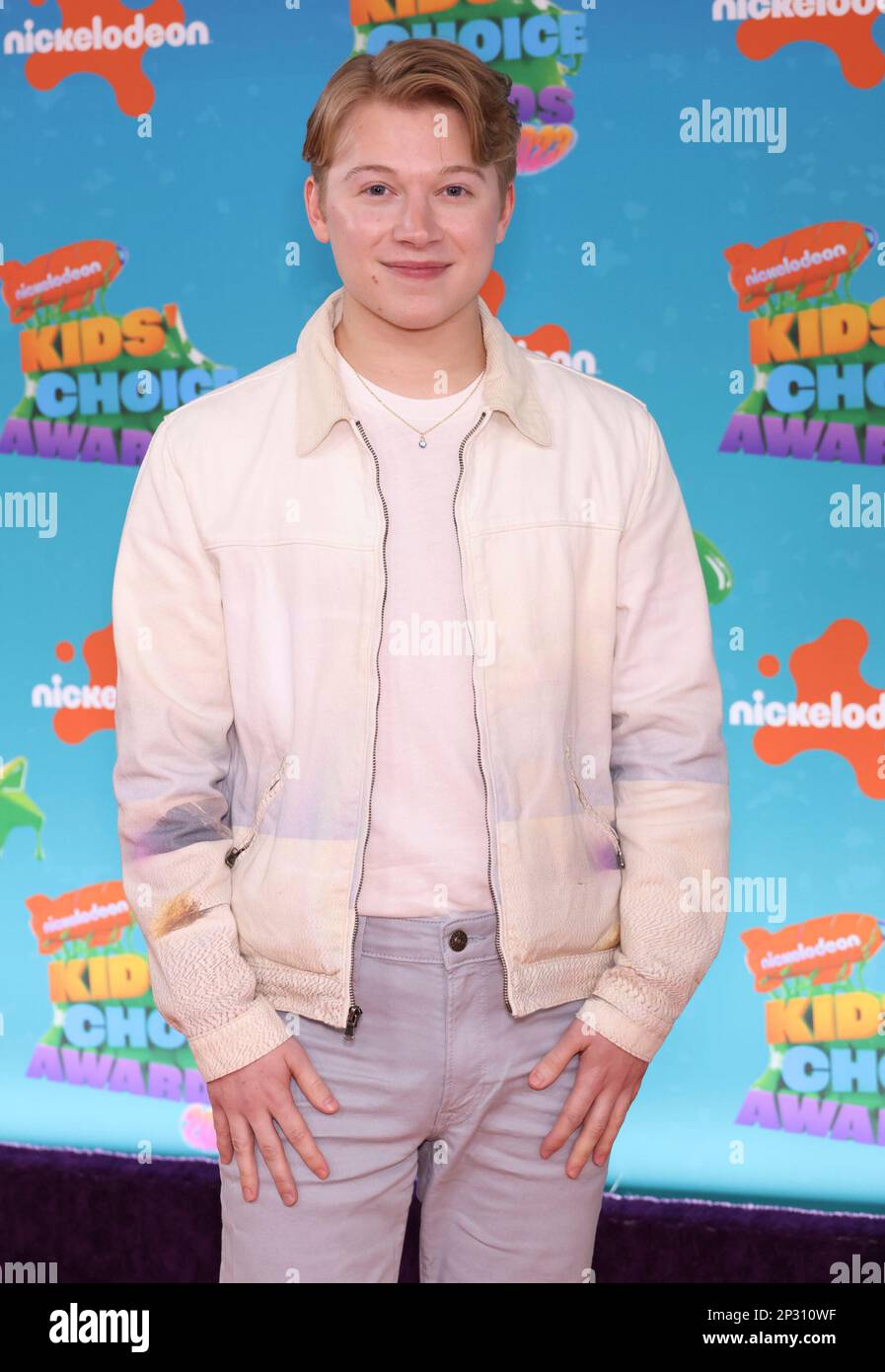 Joe Serafini arrives at the Nickelodeon Kids' Choice Awards on Saturday ...