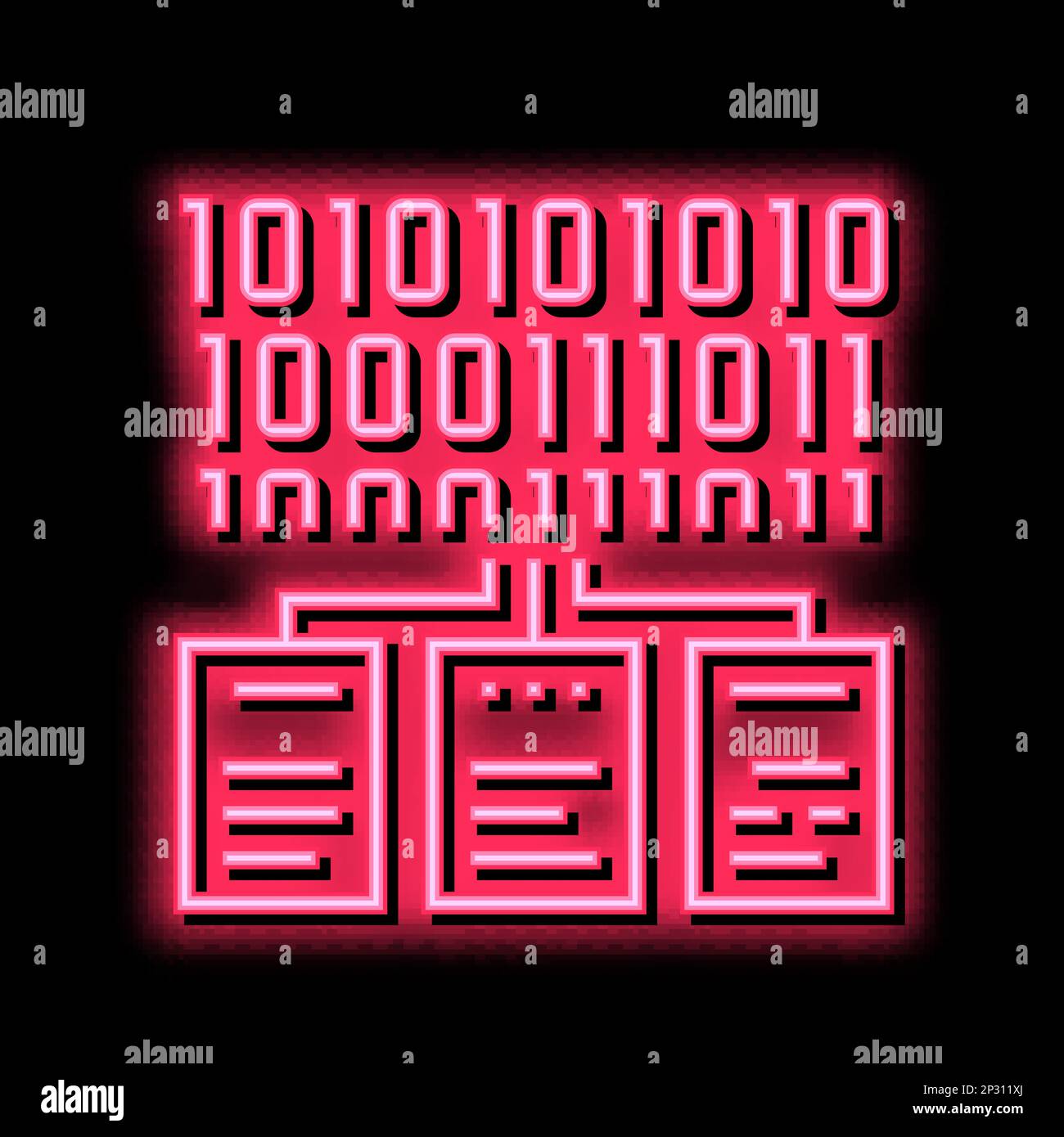 files encryption color icon vector illustration sign Stock Vector Image ...