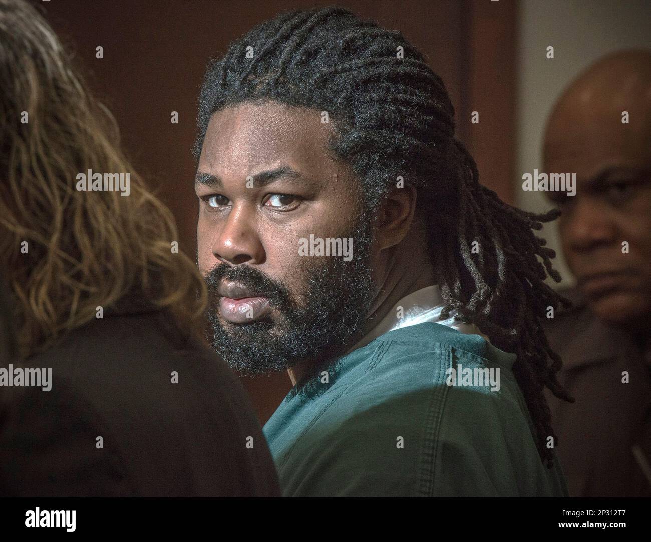 FILE - In this Nov. 14, 2014 file photo Jesse Matthew Jr., right, looks ...