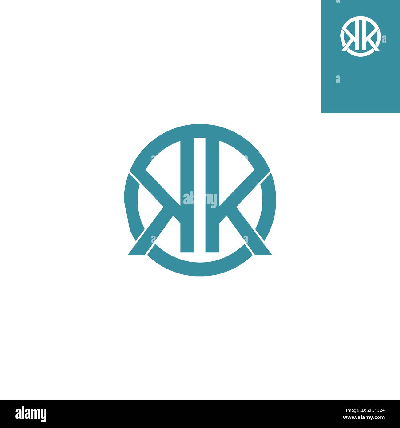 Initial letter k monogram vector vectors hi-res stock photography and ...