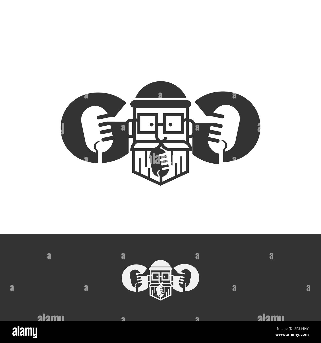 Man speaking in sign Black and White Stock Photos & Images - Alamy