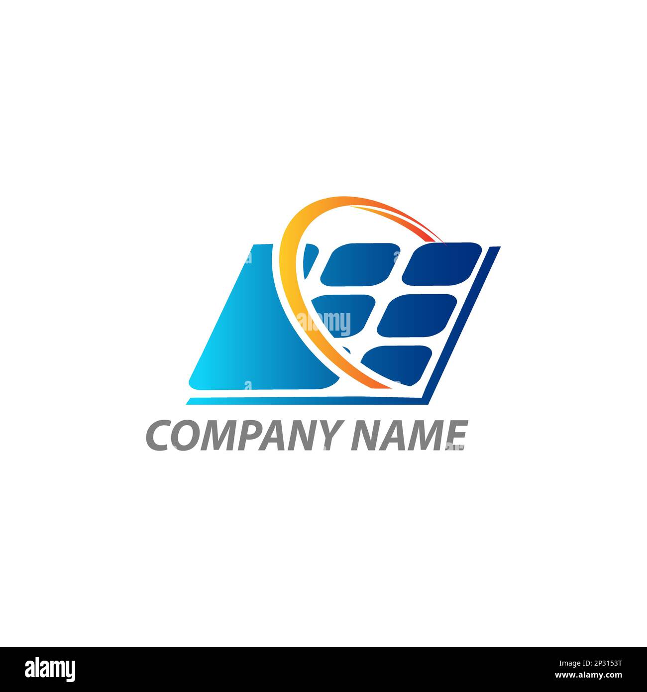 Solar power home logo icon template. Solar panel on roof with house and ...