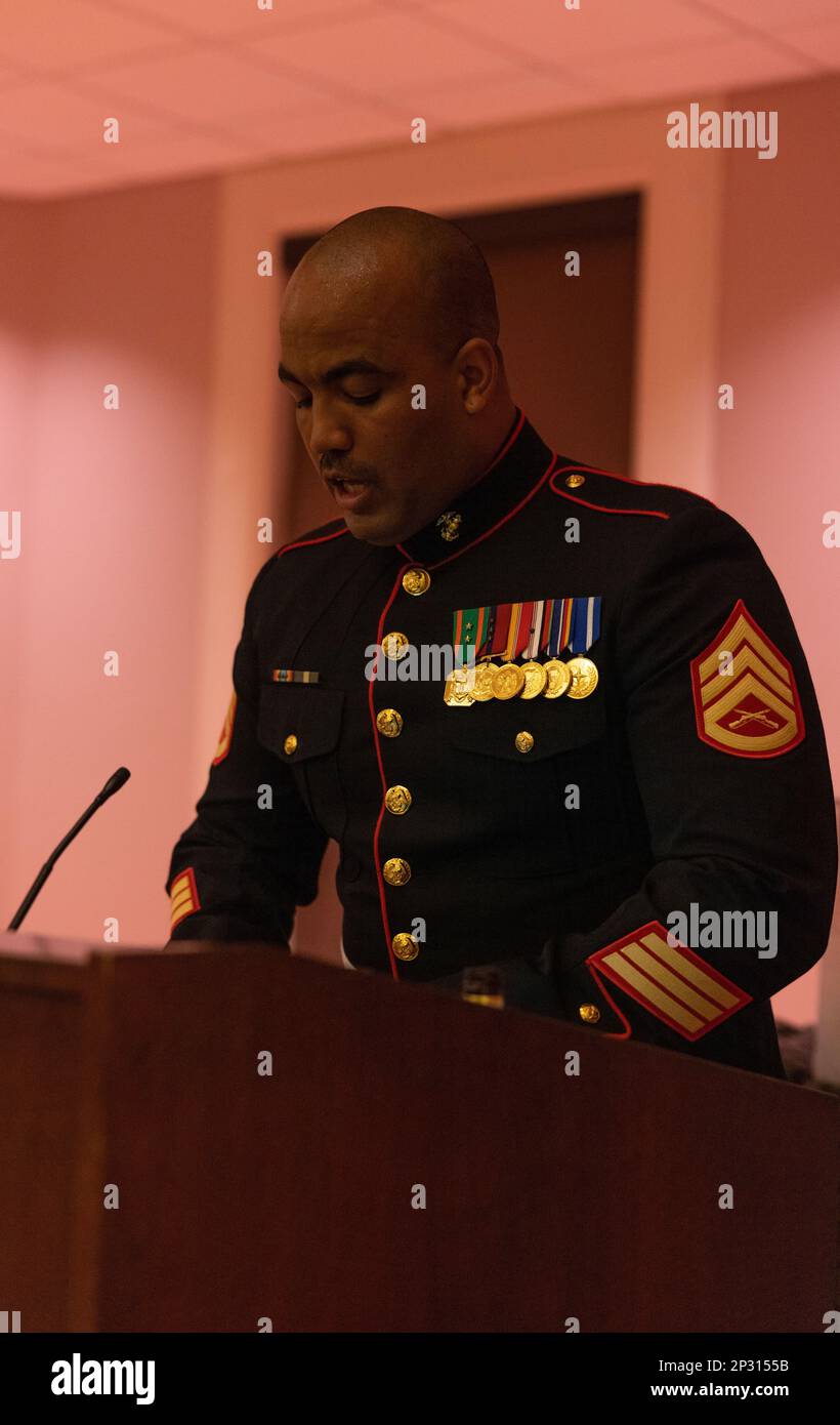 A U.S. Marine with 10th Marine Regiment, 2d Marine Division, delivers ...