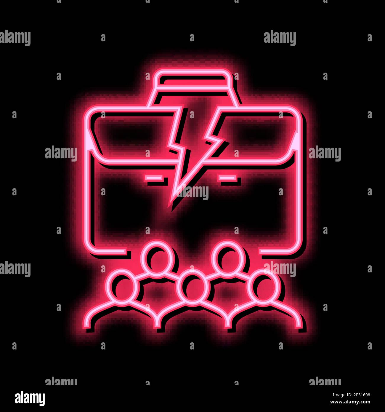 people lost job color icon vector illustration Stock Vector Image & Art ...