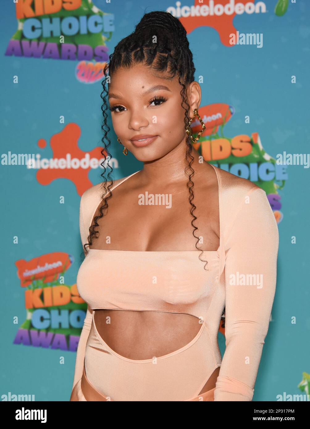 04 March 2023 - Los Angeles, California - Halle Bailey. Nickelodeon's 2023 Kids' Choice Awards ...