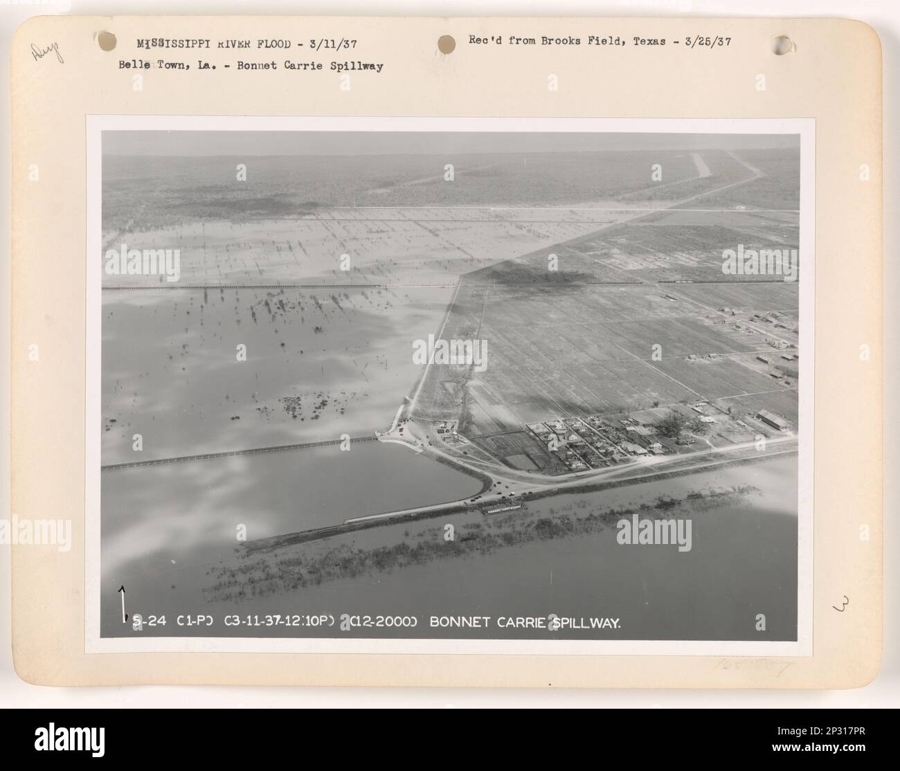 Floods - Mississippi River Flood, Aerial Photograph Stock Photo - Alamy