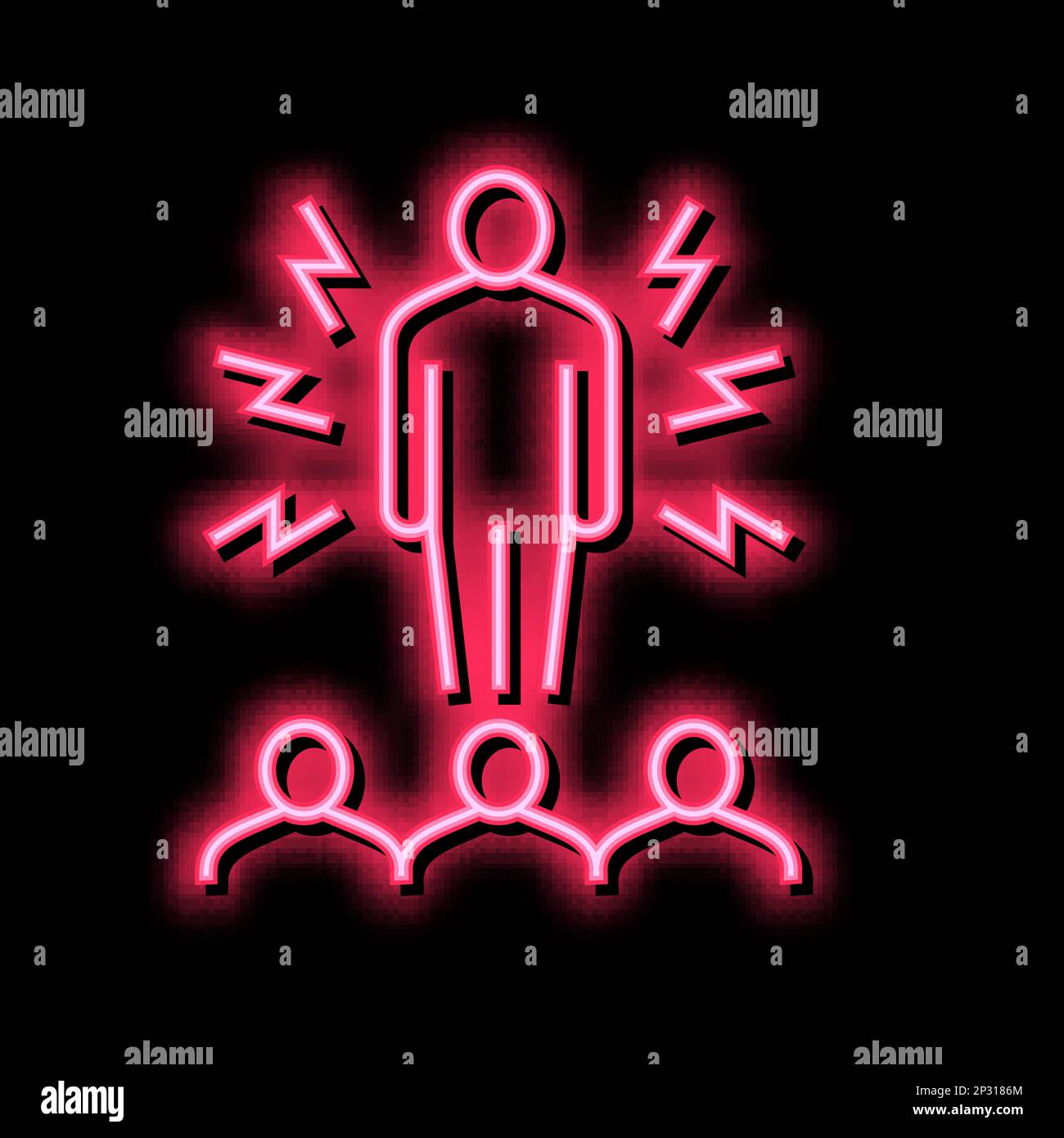 angry worker color icon vector color illustration Stock Vector Image ...