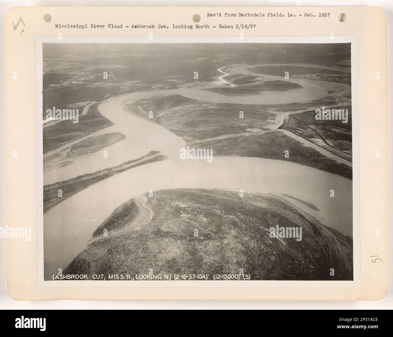 Floods - Mississippi River Flood, Aerial Photograph Stock Photo - Alamy