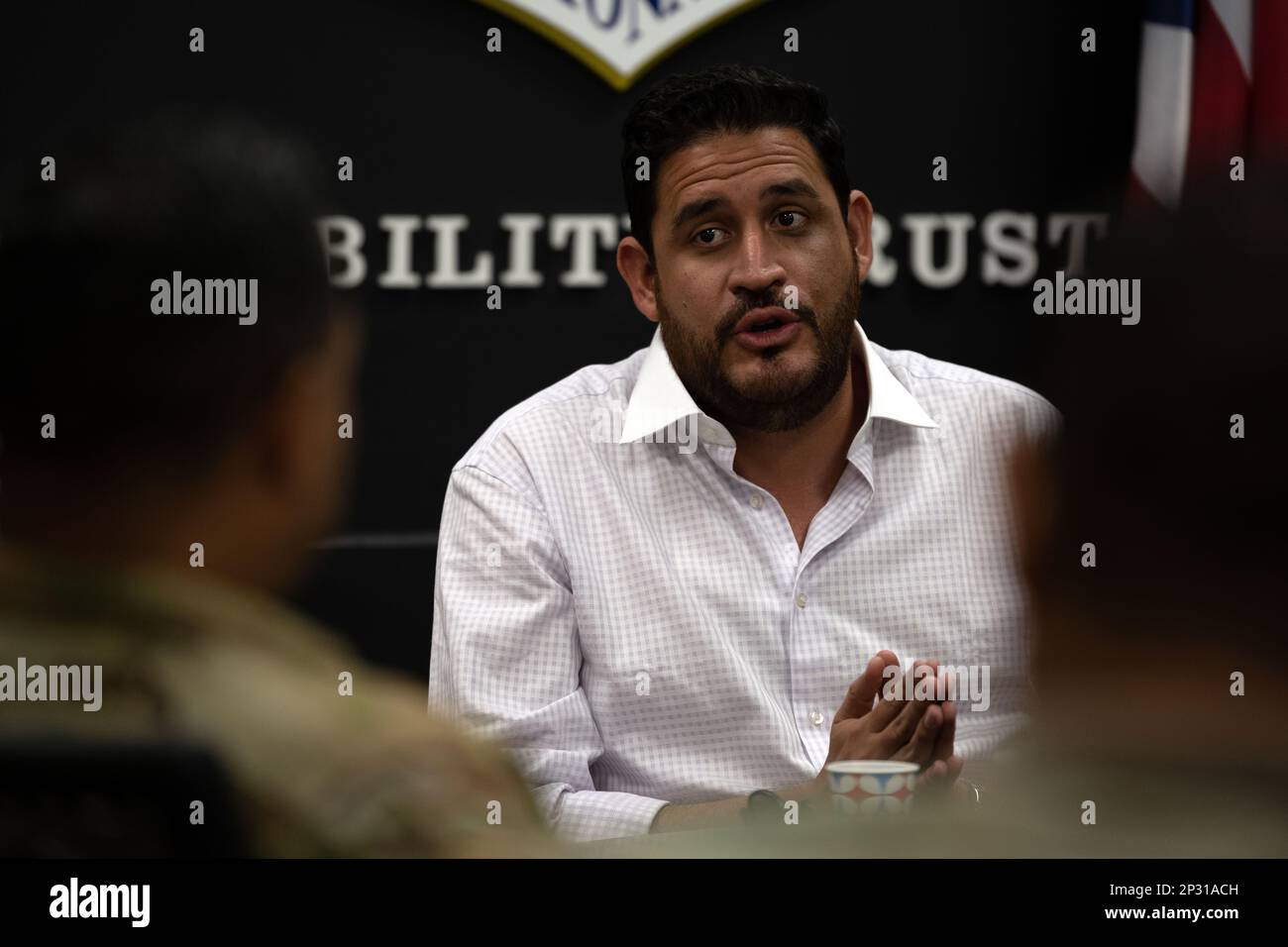 Jose Manuel Zelaya Rosales, Honduran minister of defense, speaks during ...