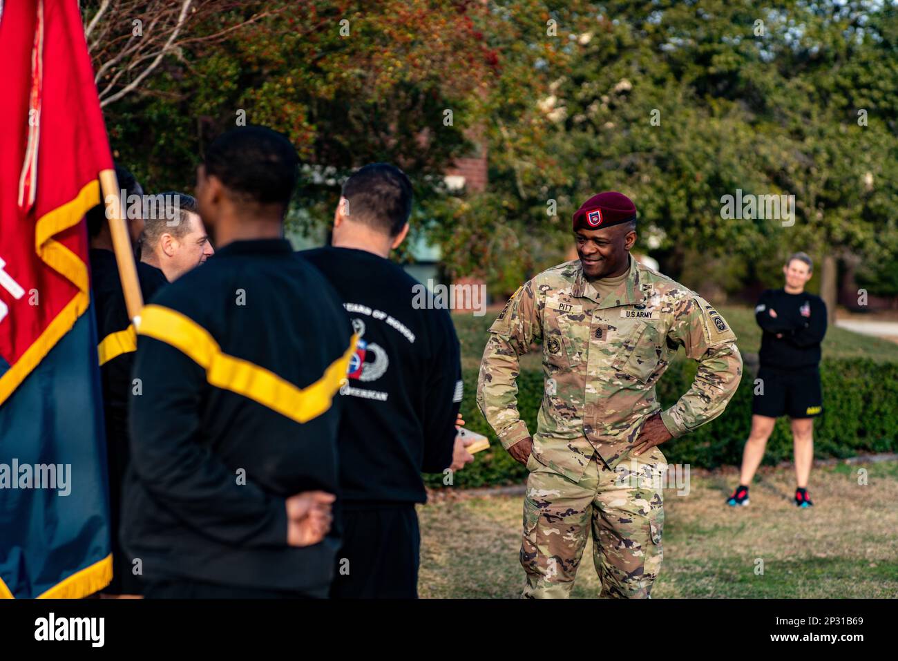 Paratroopers assigned to the 82nd Airborne Division Sustainment Brigade ...
