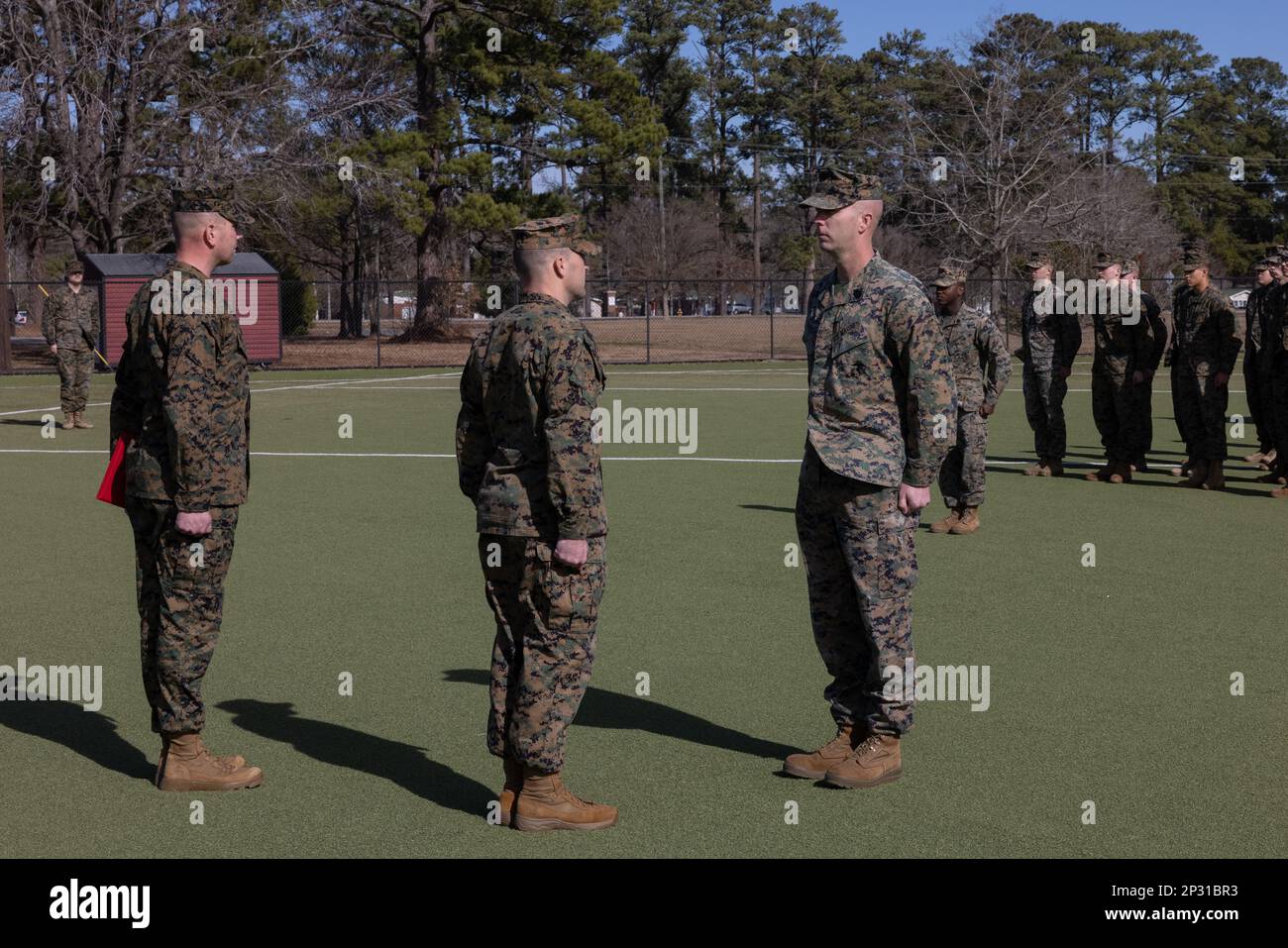 U S Marine Corps Lt Col Robert Barbaree Iii Center Commanding