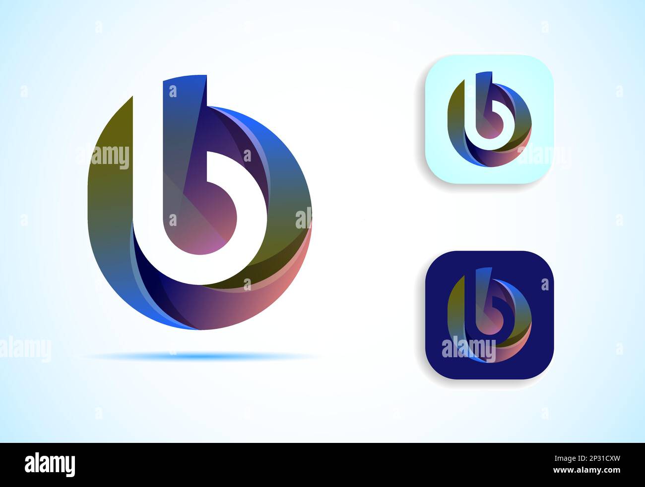 Multi color circle brand logo icon Stock Vector Images - Alamy