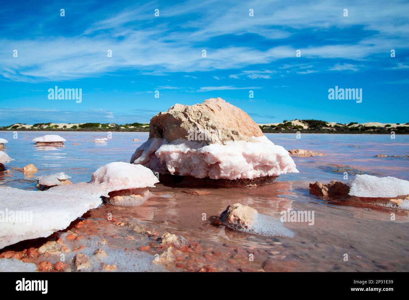 Point Sinclair Pink Lake - South Australia Stock Photo - Alamy
