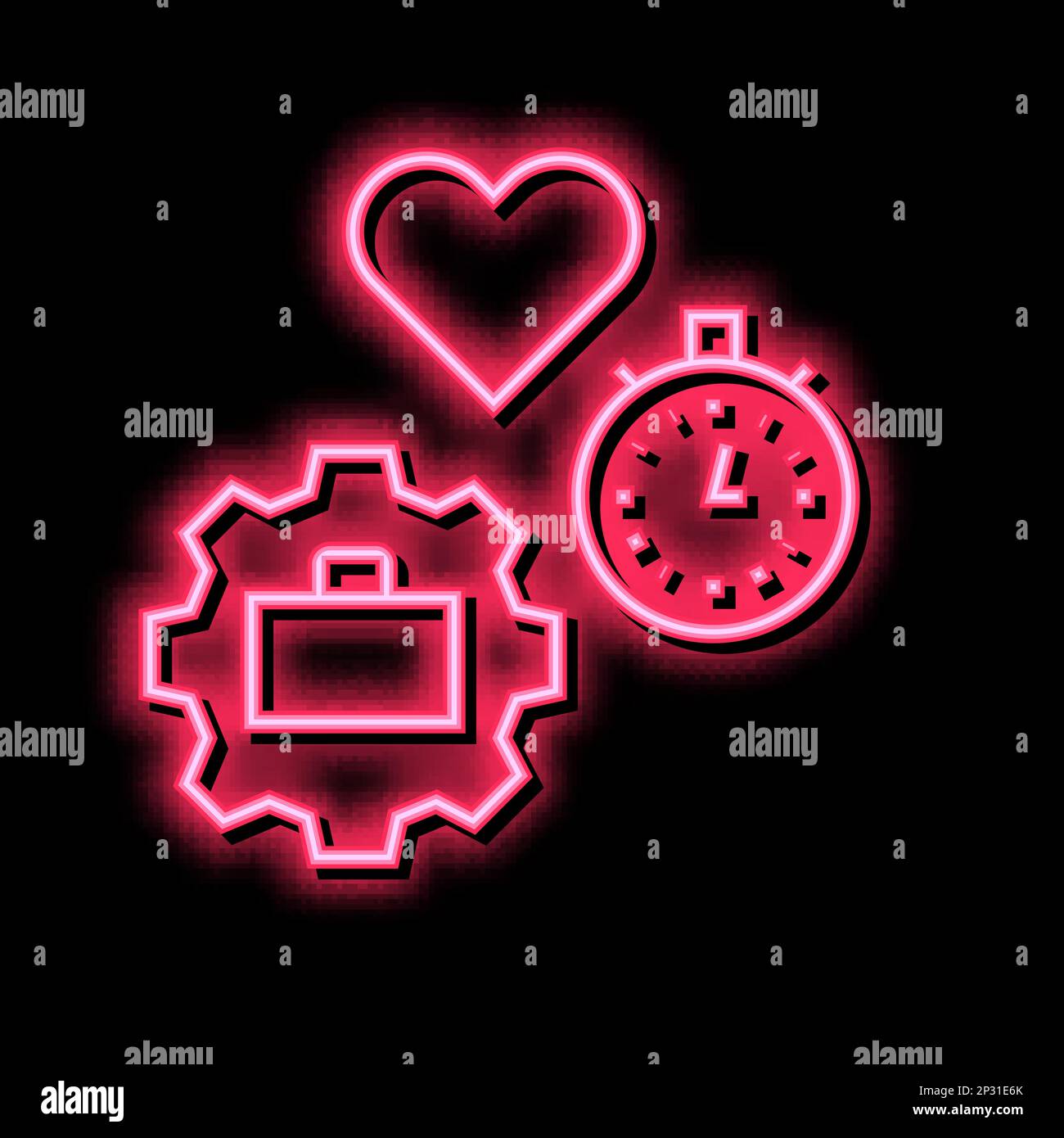 work free time color icon vector illustration Stock Vector Image & Art ...