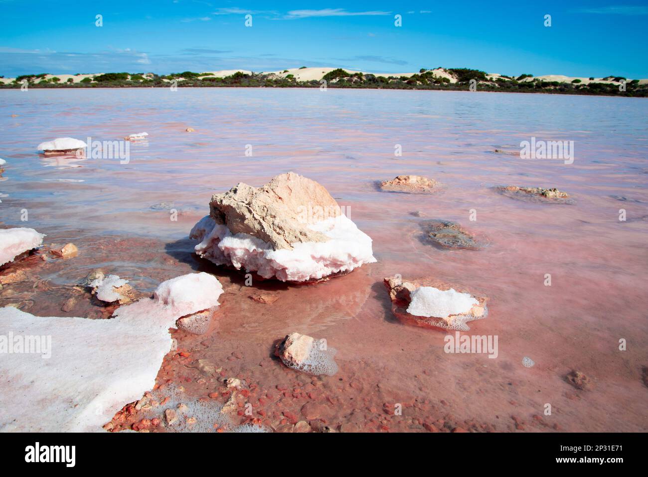 Point Sinclair Pink Lake - South Australia Stock Photo - Alamy