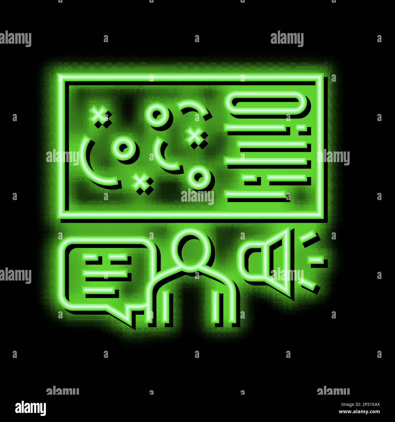 pr strategy neon glow icon illustration Stock Vector Image & Art - Alamy