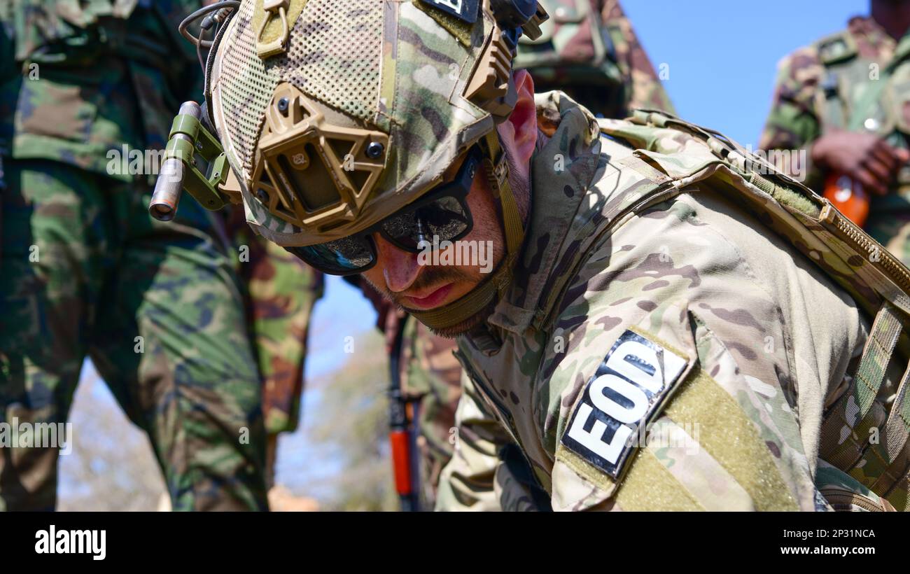 U.S. Army 1st Lt. Tyler Bailey, assigned to the 720th Explosive ...