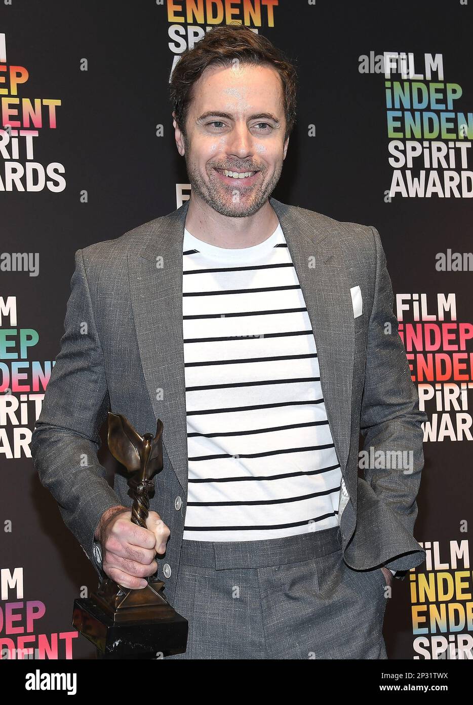 John Patton Ford, winner of the Best First Screenplay award for “Emily ...