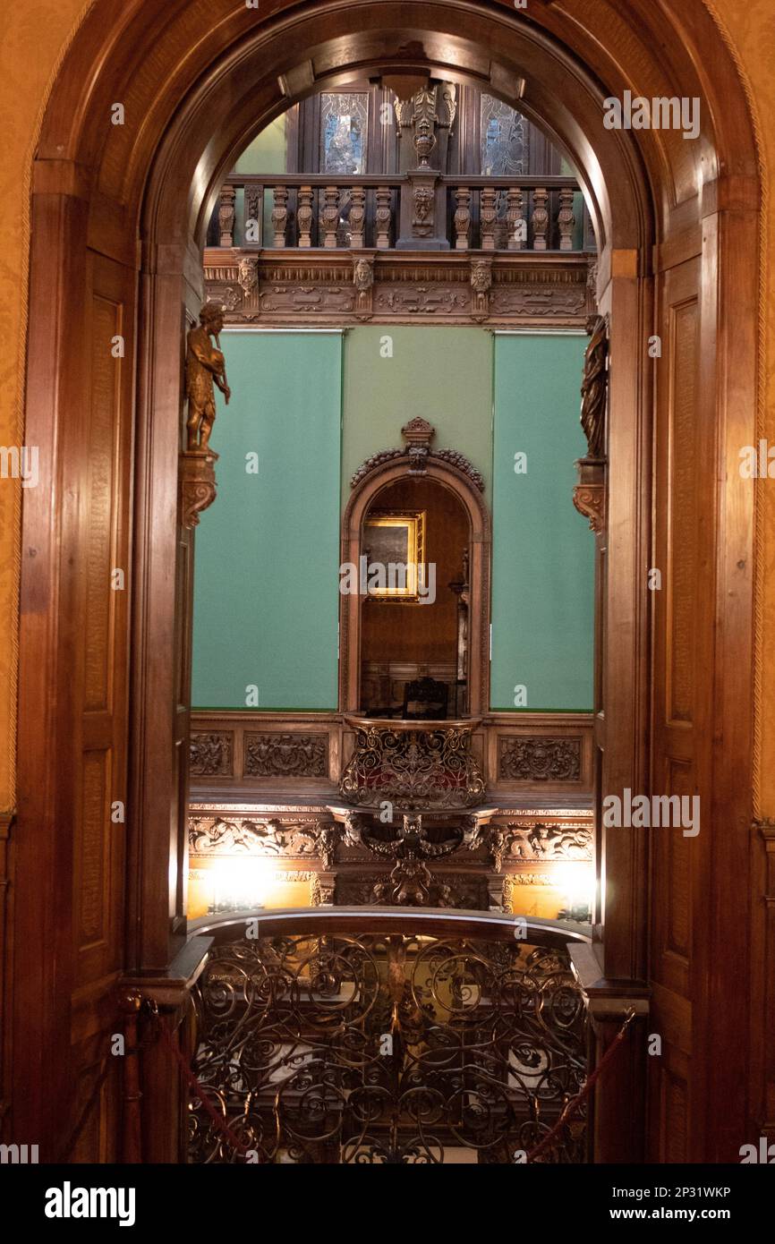 Interior of Peleș Castle in Sinaia, Romania Stock Photo - Alamy