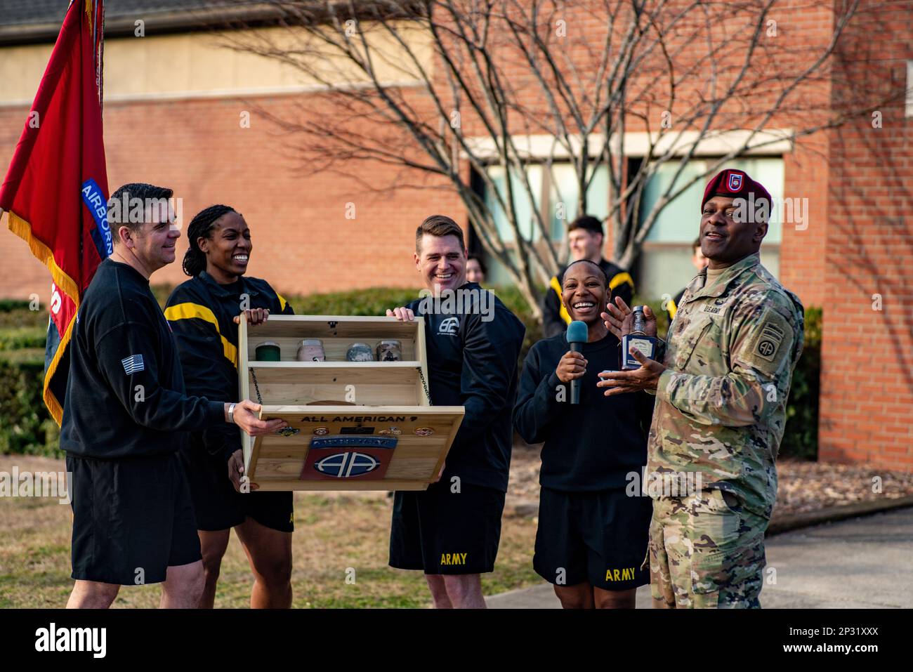 Paratroopers assigned to the 82nd Airborne Division Sustainment Brigade ...