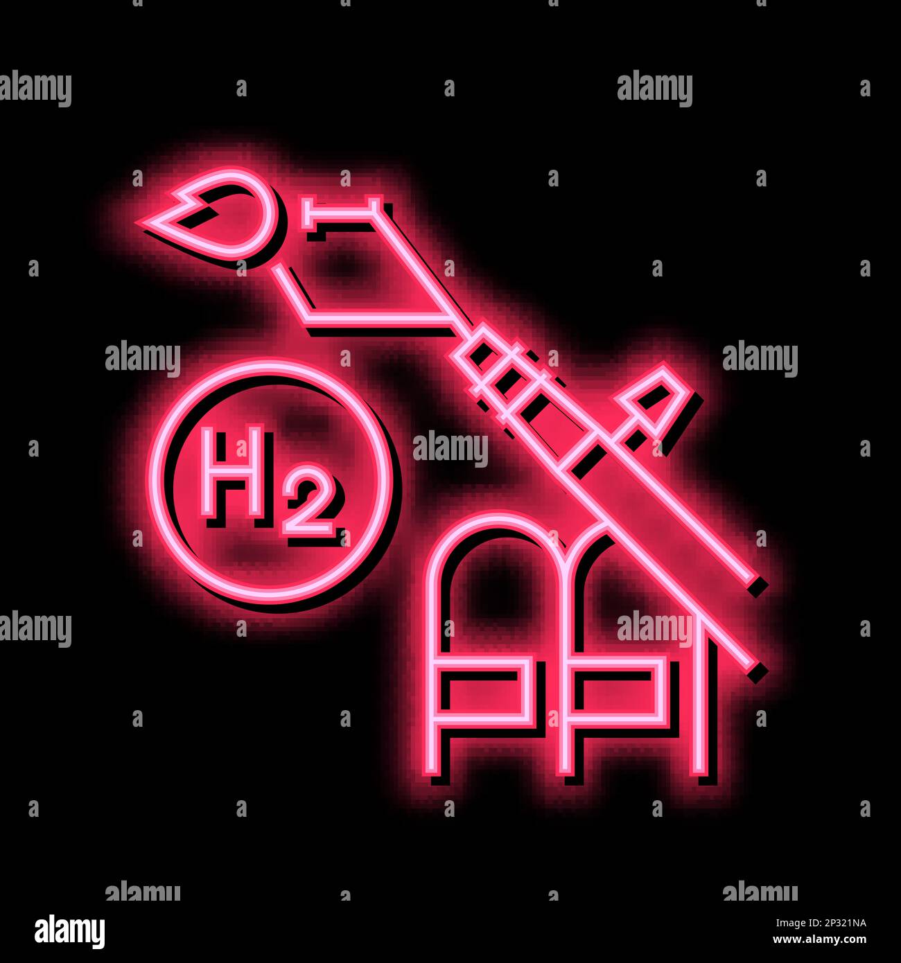 Hydrogen gas cylinders Stock Vector Images - Alamy