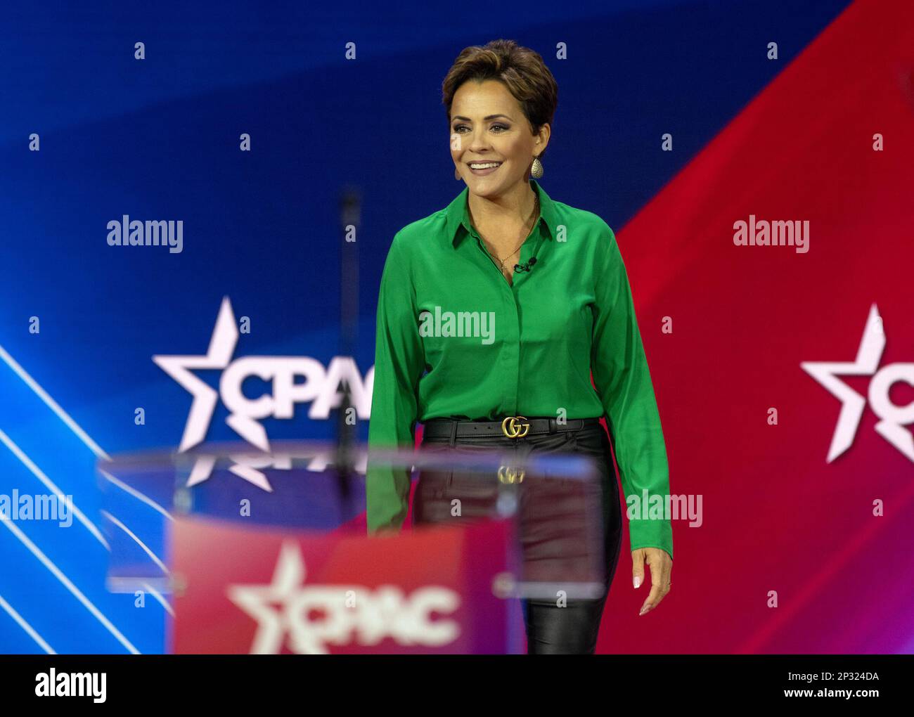 Kari Lake, Republican nominee for governor of Arizona, speaks at the ...