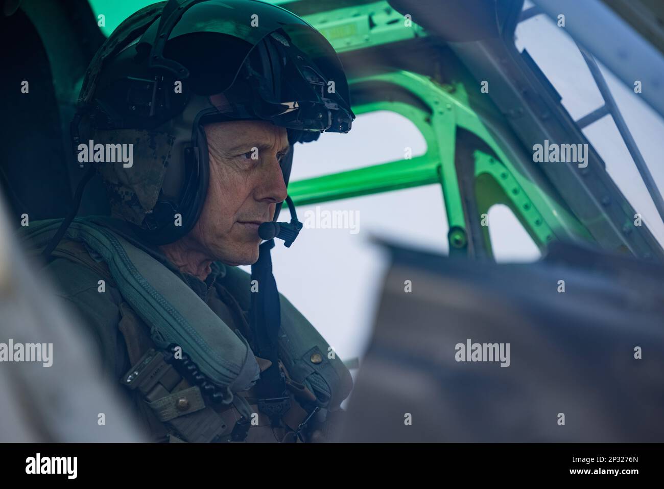 U.S. Marine Corps Brig. Gen. George Rowell, assistant wing commander of ...
