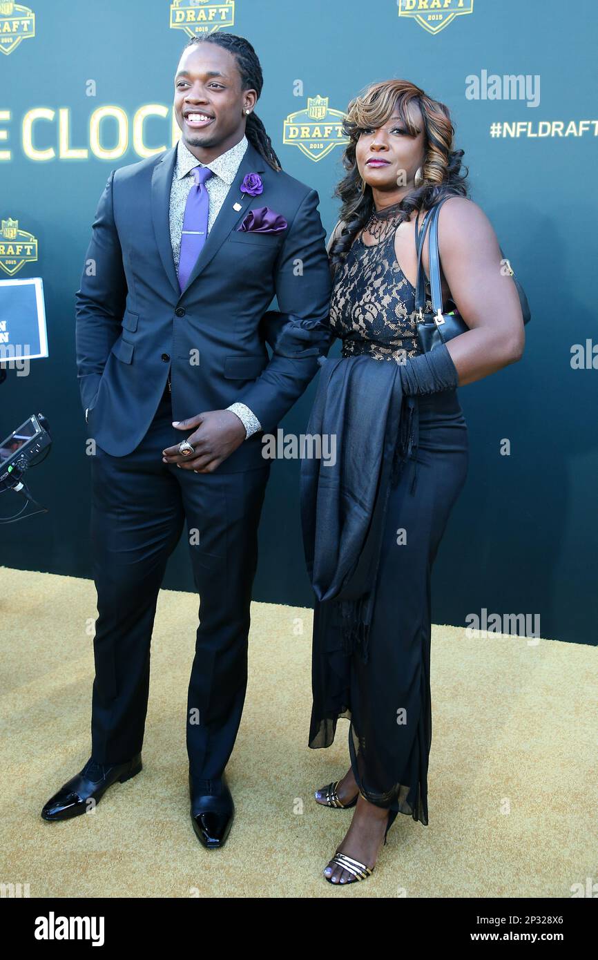 30 APR 2015: Wisconsin Running Back Melvin Gordon and his Mother Carmen ...