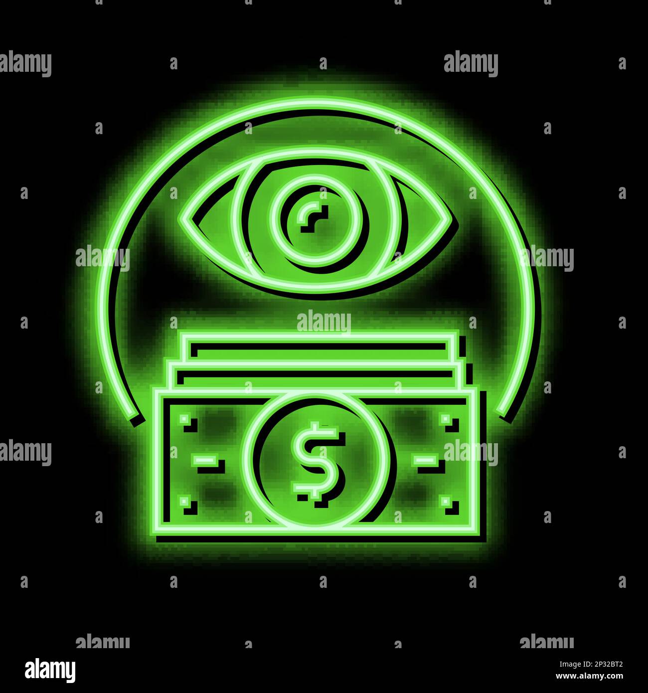 money tracking neon glow icon illustration Stock Vector Image & Art - Alamy
