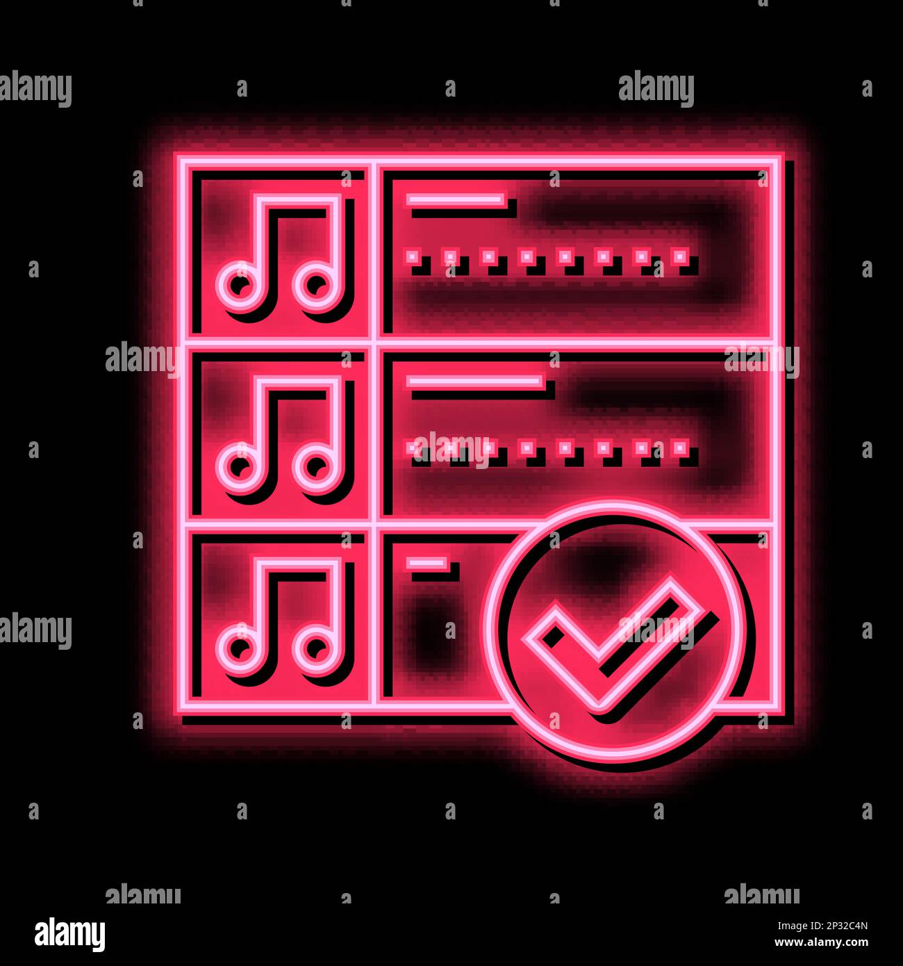 choosing radio music neon glow icon illustration Stock Vector Image ...