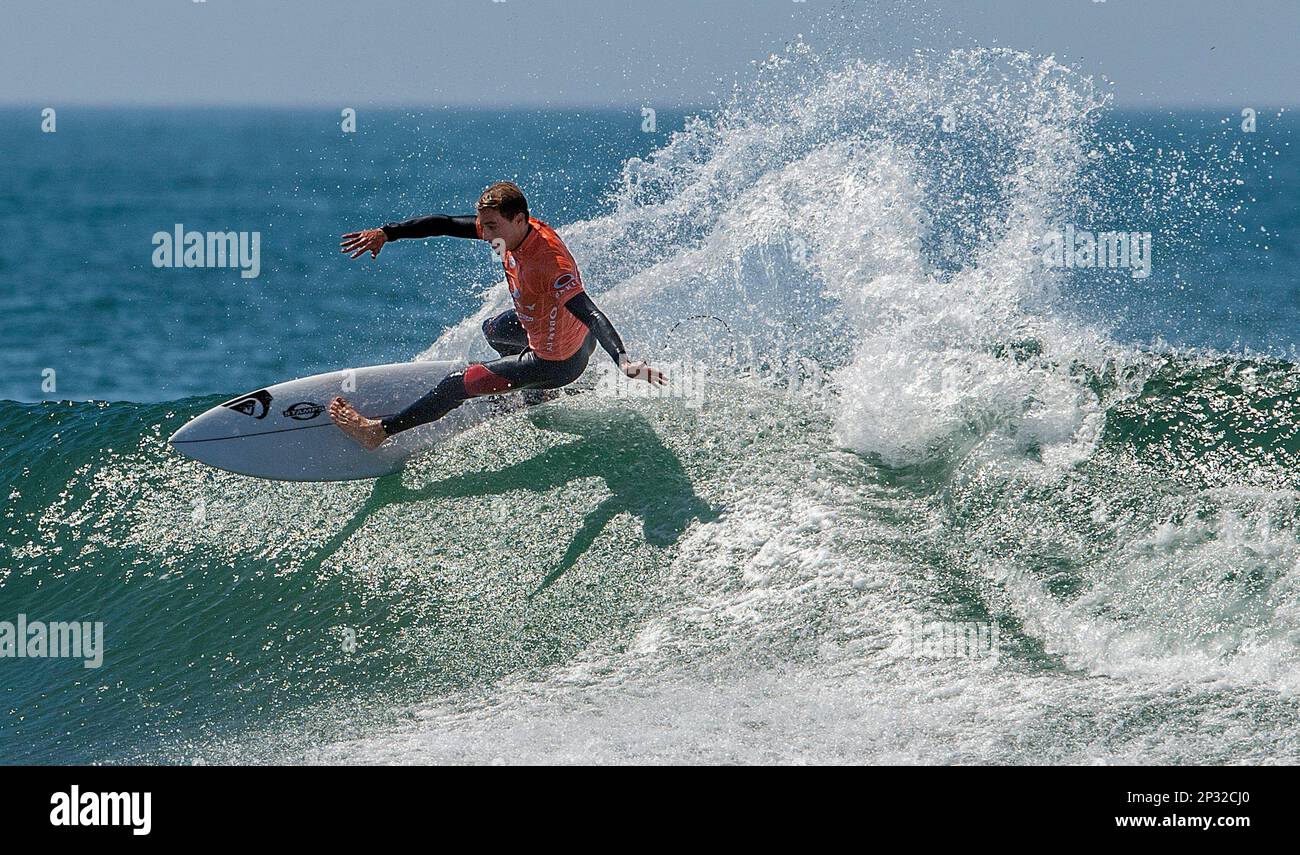 Matt Banting of Australia competes in the Oakley Lowers Pro surf ...