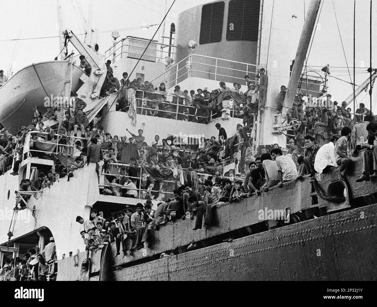 FILE - In this April 23, 1975 photo provided by the Department of ...