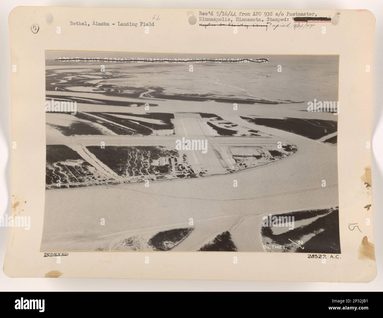 Landing Fields - Alaska - Bethel, Aerial Photograph Stock Photo - Alamy