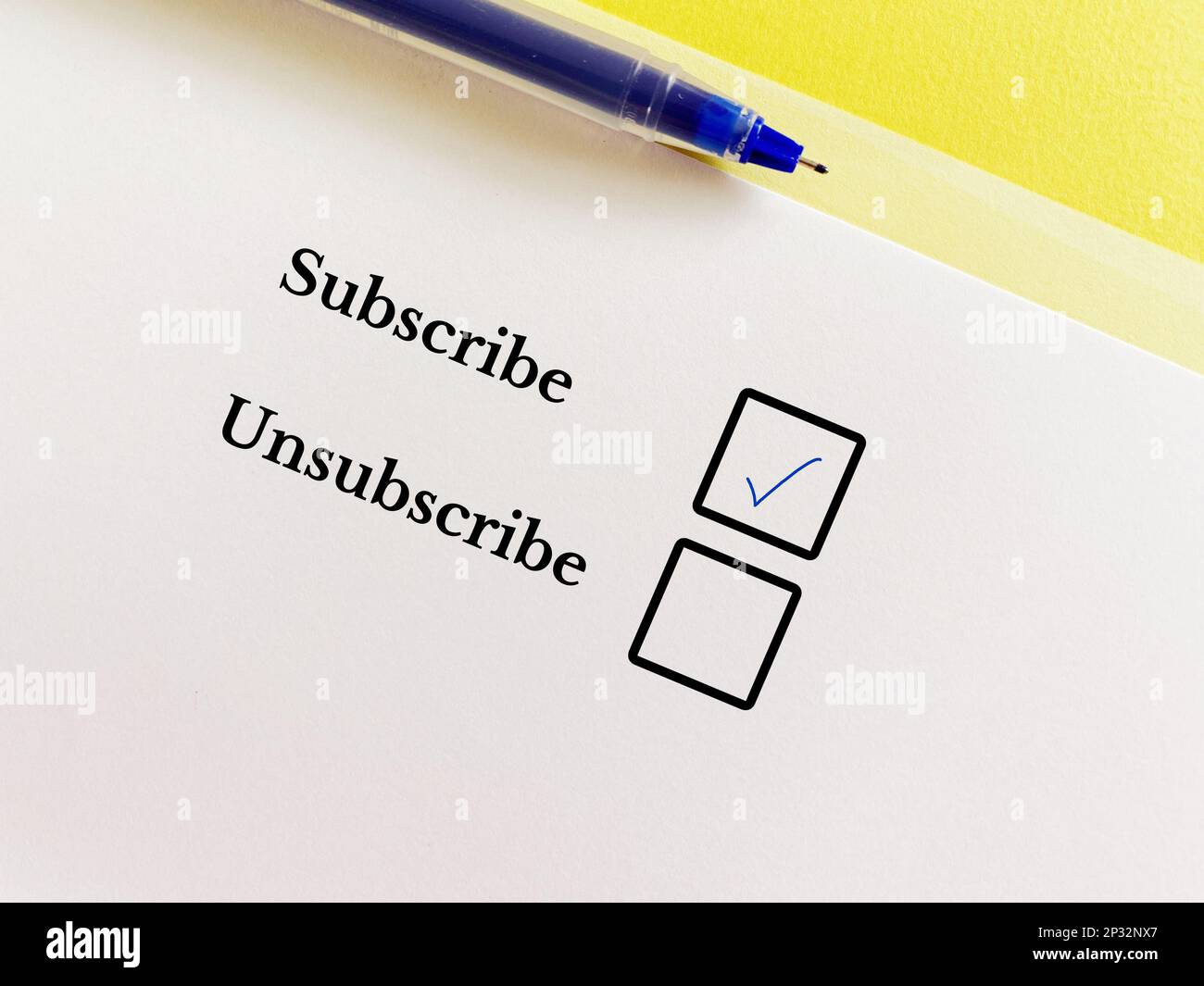 Unsubscribe hi-res stock photography and images - Alamy