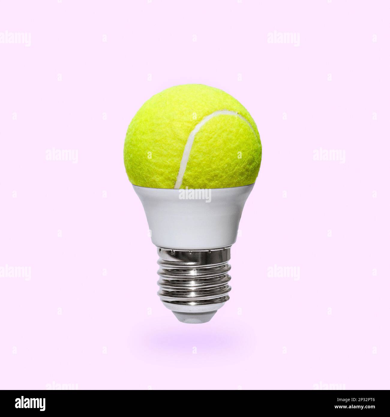 A playful light bulb and a tennis ball. Minimal was the idea of modern ...