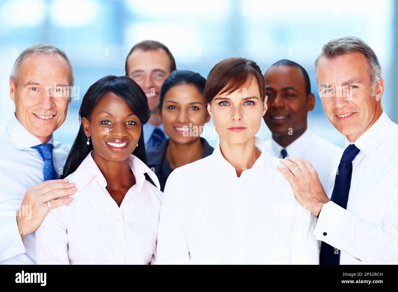 Group people posing in hi-res stock photography and images - Alamy