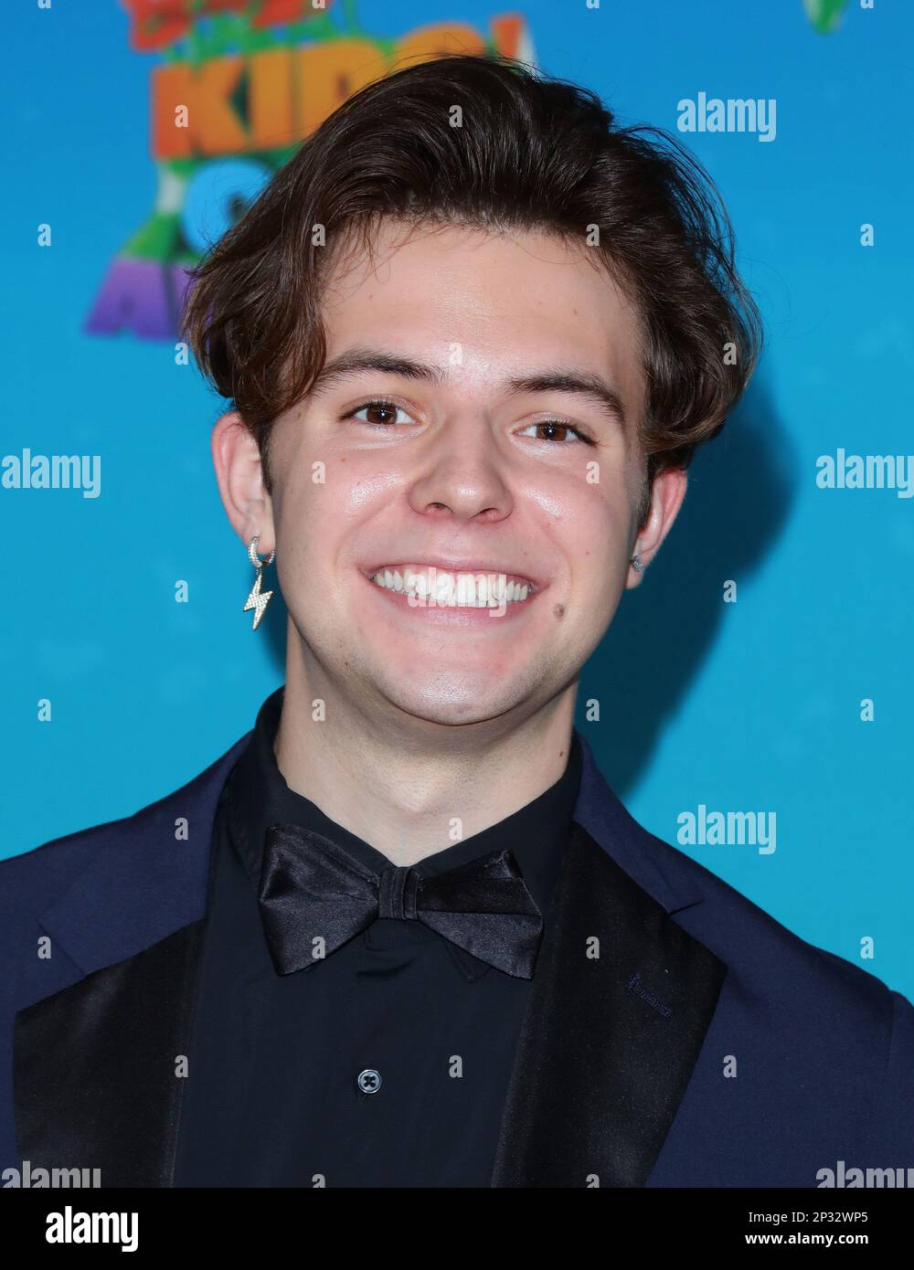 JT Casey arrives at The 2023 Nickelodeon Kids Choice Awards held at The ...