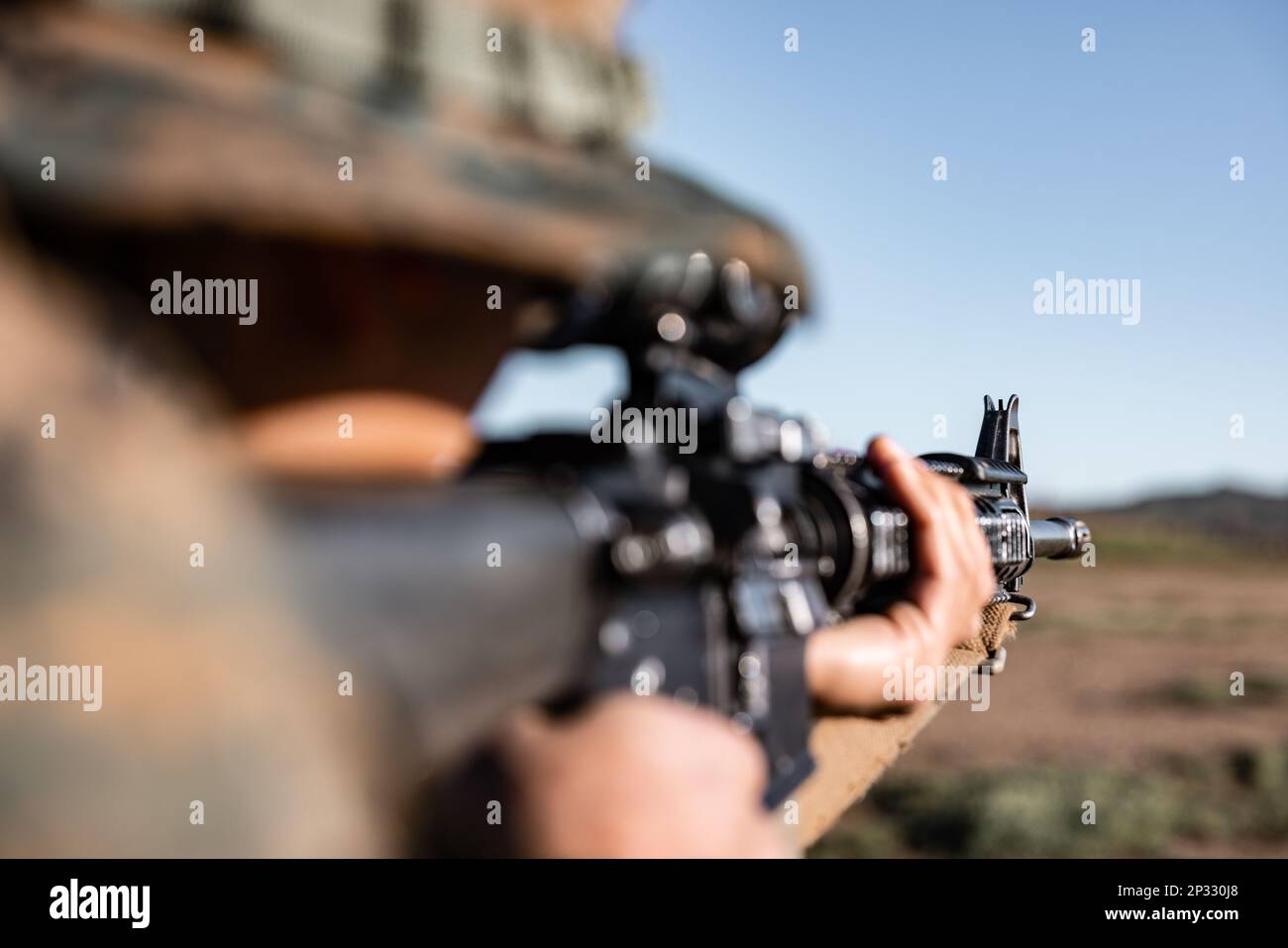 A U.S. Marine Corps recruit with Hotel Company, 2nd Recruit Training ...