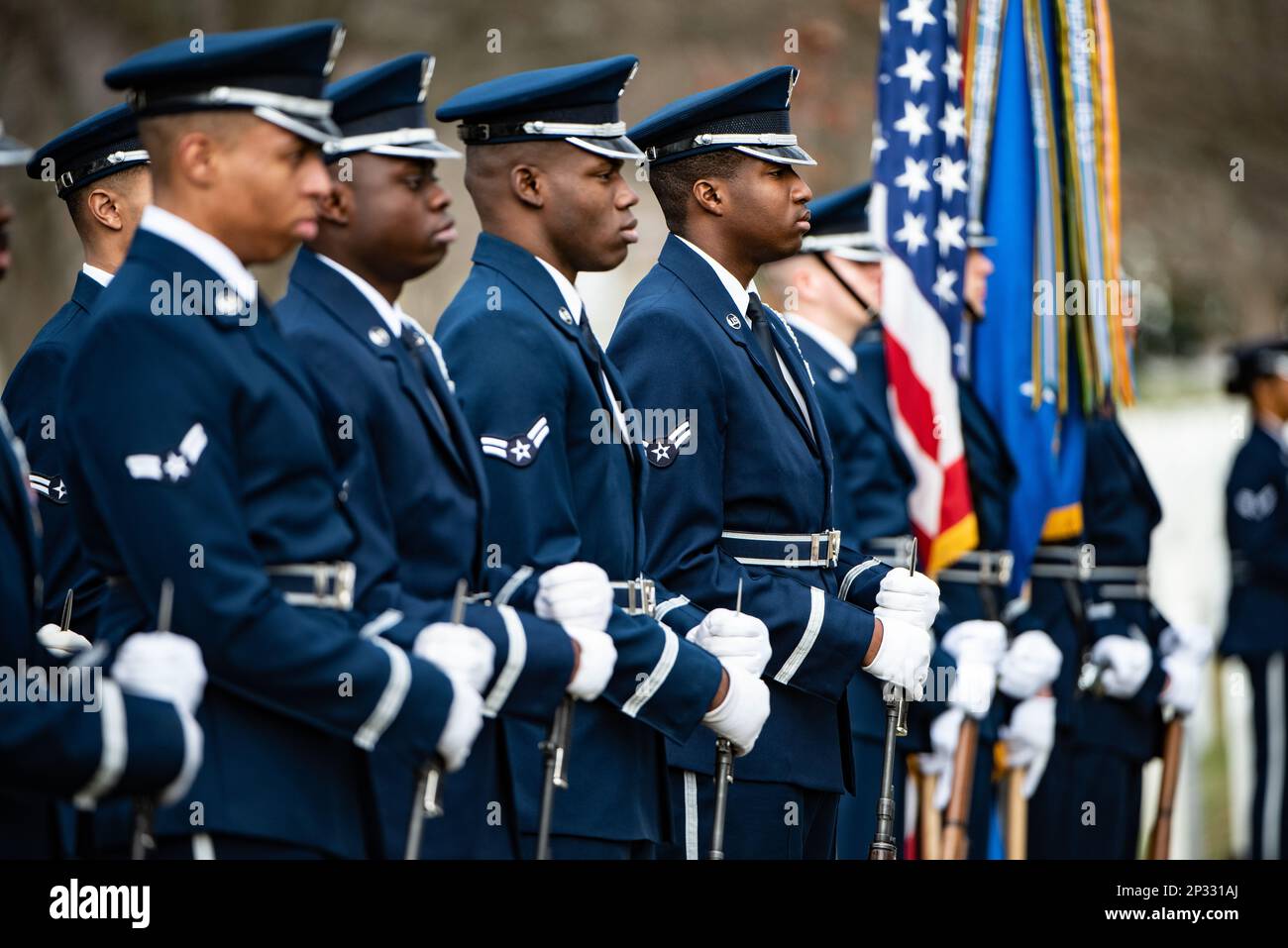 The U.S. Air Force Honor Guard and the U.S. Air Force Ceremonial Brass ...