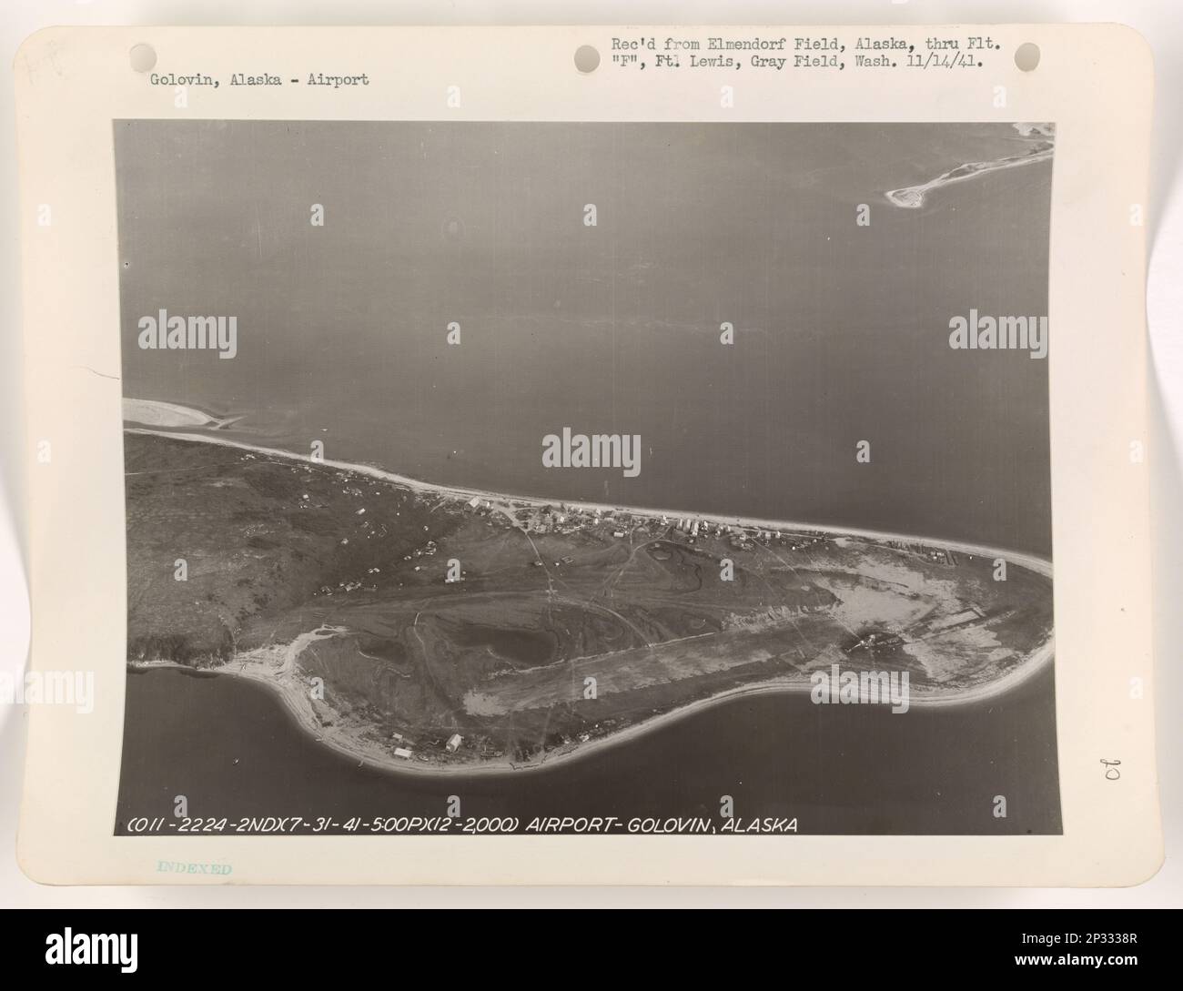 Landing Fields - Alaska - Golovin, Aerial Photograph Stock Photo - Alamy