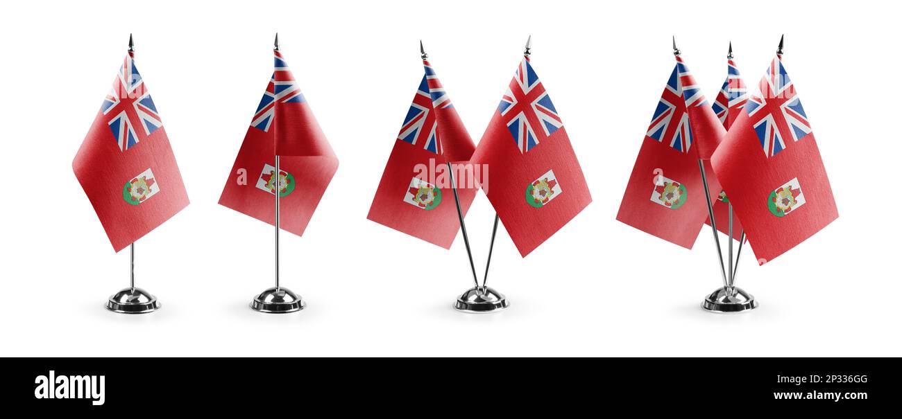 Small national flags of the Bermuda on a white background Stock Photo ...