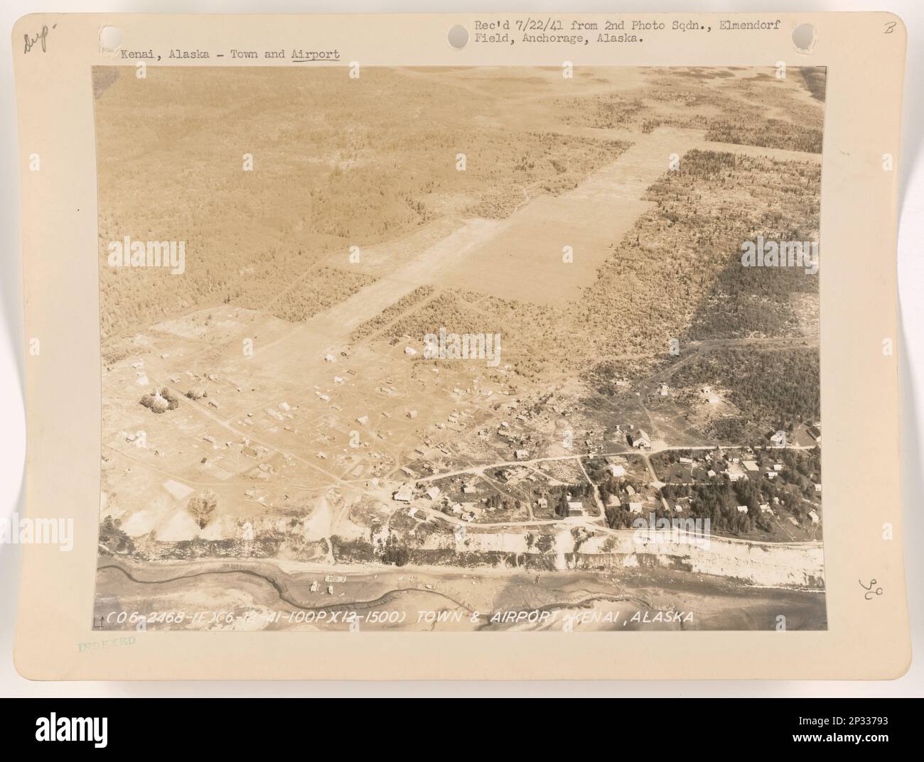 Landing Fields - Alaska - Kenai, Aerial Photograph Stock Photo - Alamy