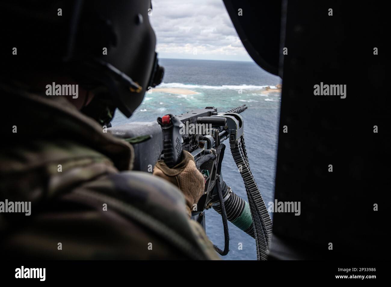 A U.S. Air Force special missions aviator assigned to the 33rd Rescue ...