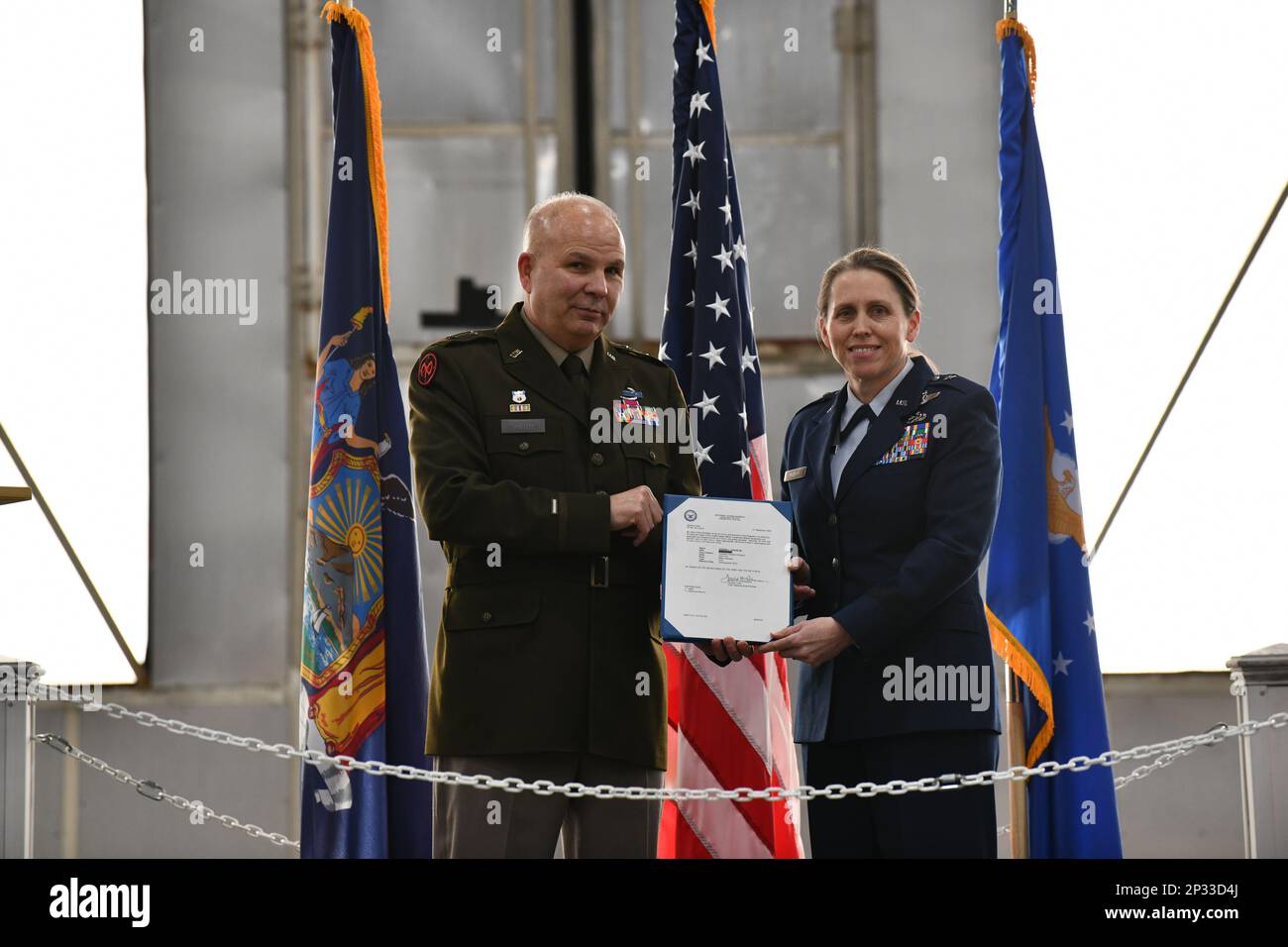Major General Ray Shields, the adjutant general of New York and Major ...