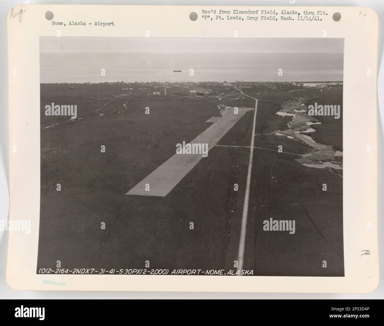 Landing Fields - Alaska - Nome, Aerial Photograph Stock Photo - Alamy
